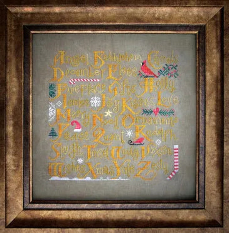 Christmas Sampler - Cottage Garden Samplings - Cross Stitch Pattern - Etsy