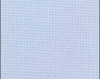 Zweigart Light Blue 18 Count Aida Cross Stitch Fabric Various Size ...