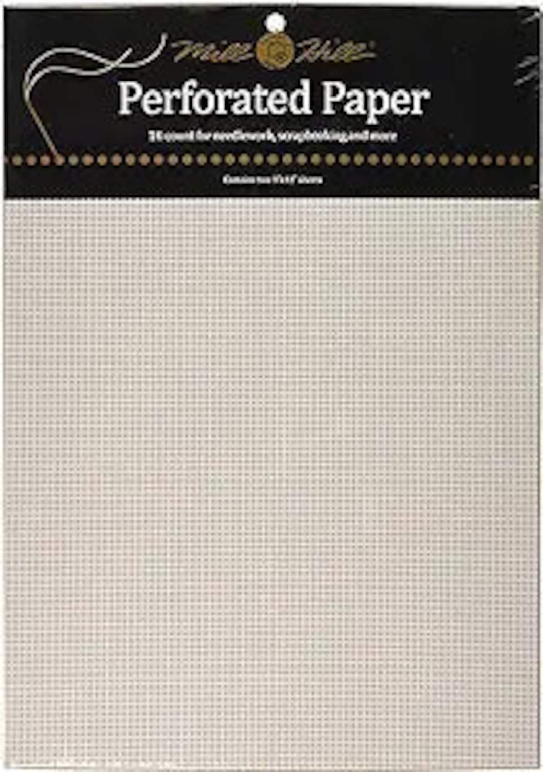 14 Count White Perforated Paper - Mill Hill - Etsy