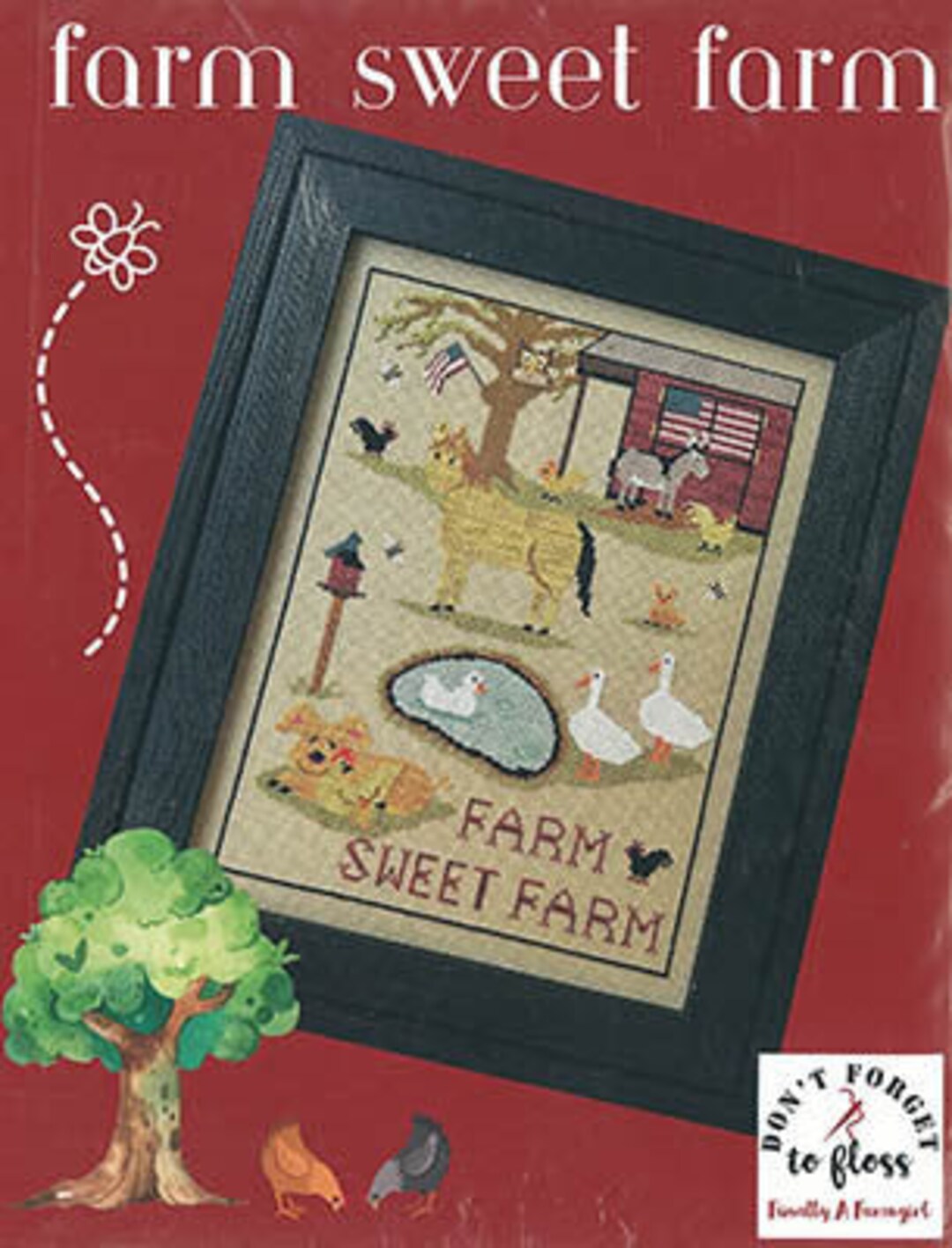 Farm Sweet Farm - Finally a Farmgirl - Cross Stitch Pattern - Etsy