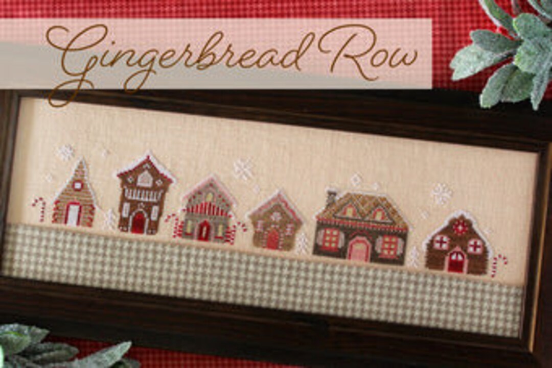 Gingerbread Row - October House Fiber Arts - Cross Stitch Pattern - Etsy