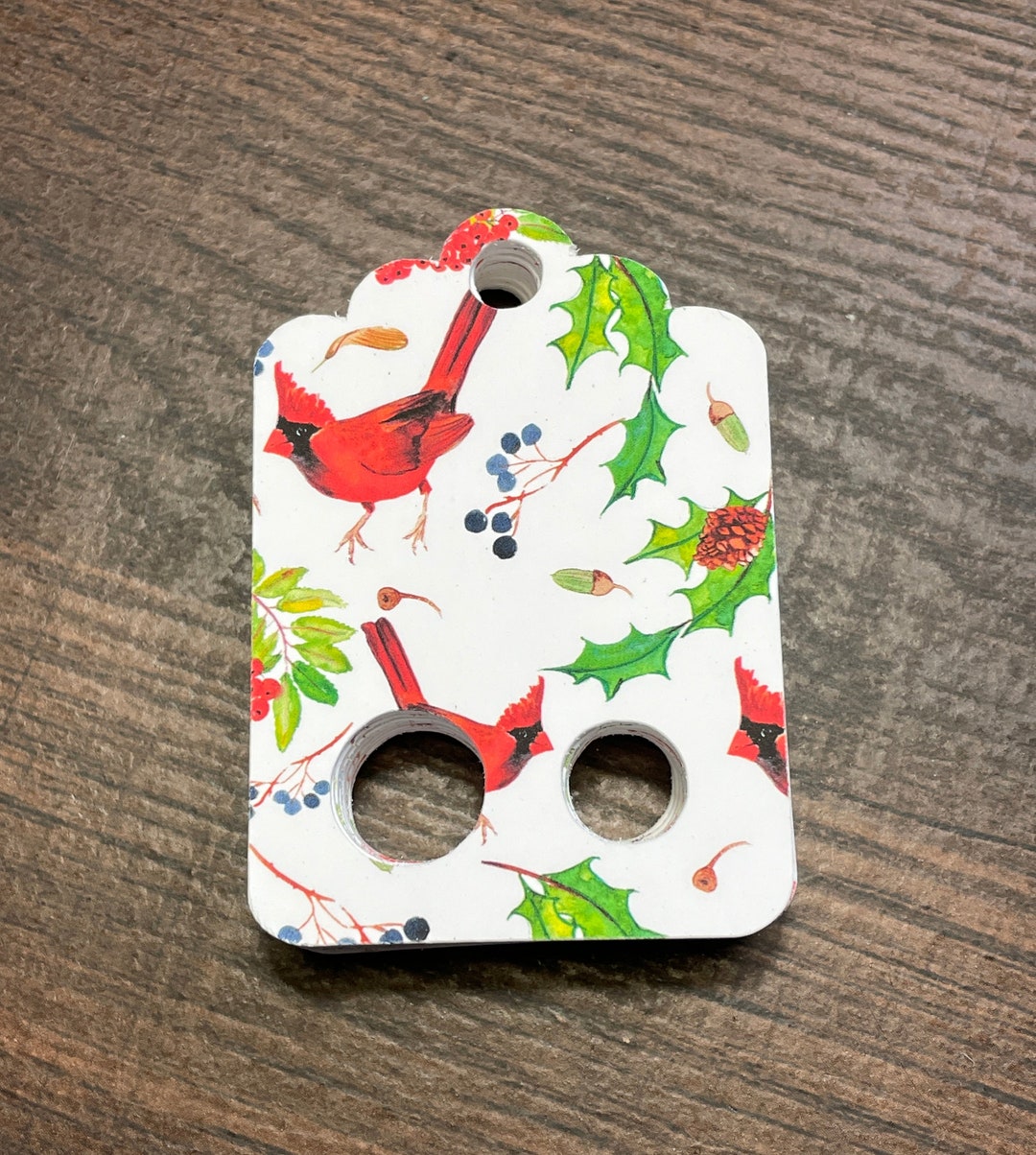 Floss Keepers/tags/drops - Cardinals and Greenery - Etsy