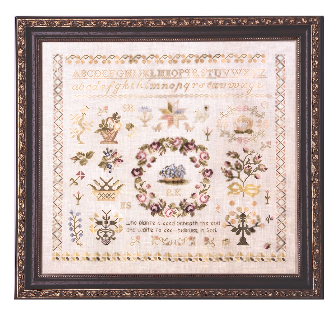 The Seed Sampler - Samplers and Primitives - Cross Stitch Pattern - Etsy