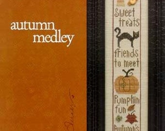 Heart in Hand Harvest Frill Cross Stitch Pattern Autumn Cross Stitch ...