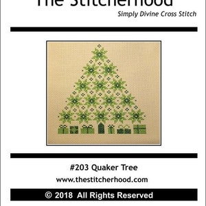 Quaker Tree the Stitcherhood Cross Stitch Pattern - Etsy