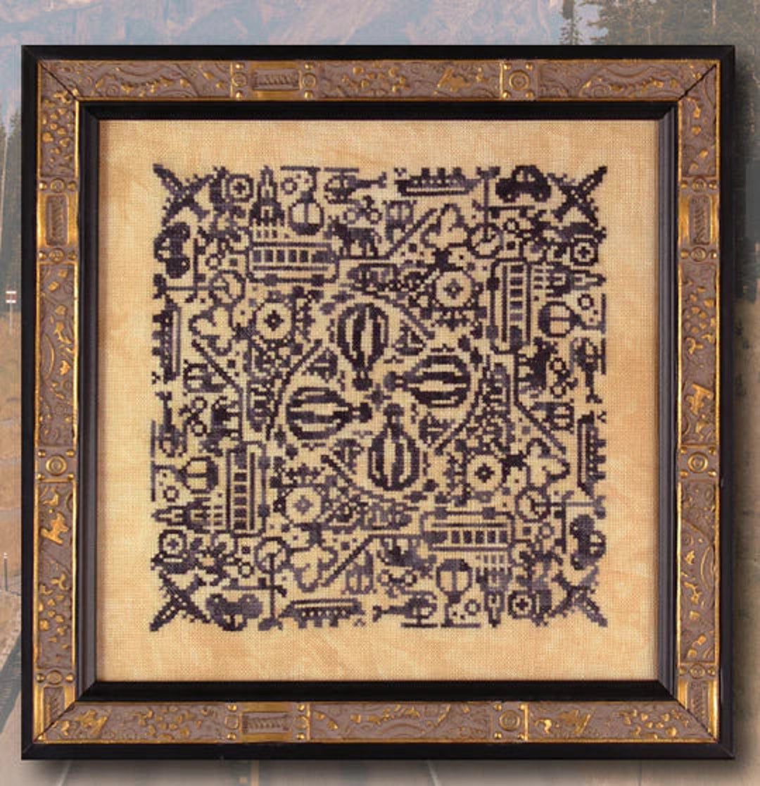 Half the Fun - Ink Circles - Cross Stitch Pattern - Etsy