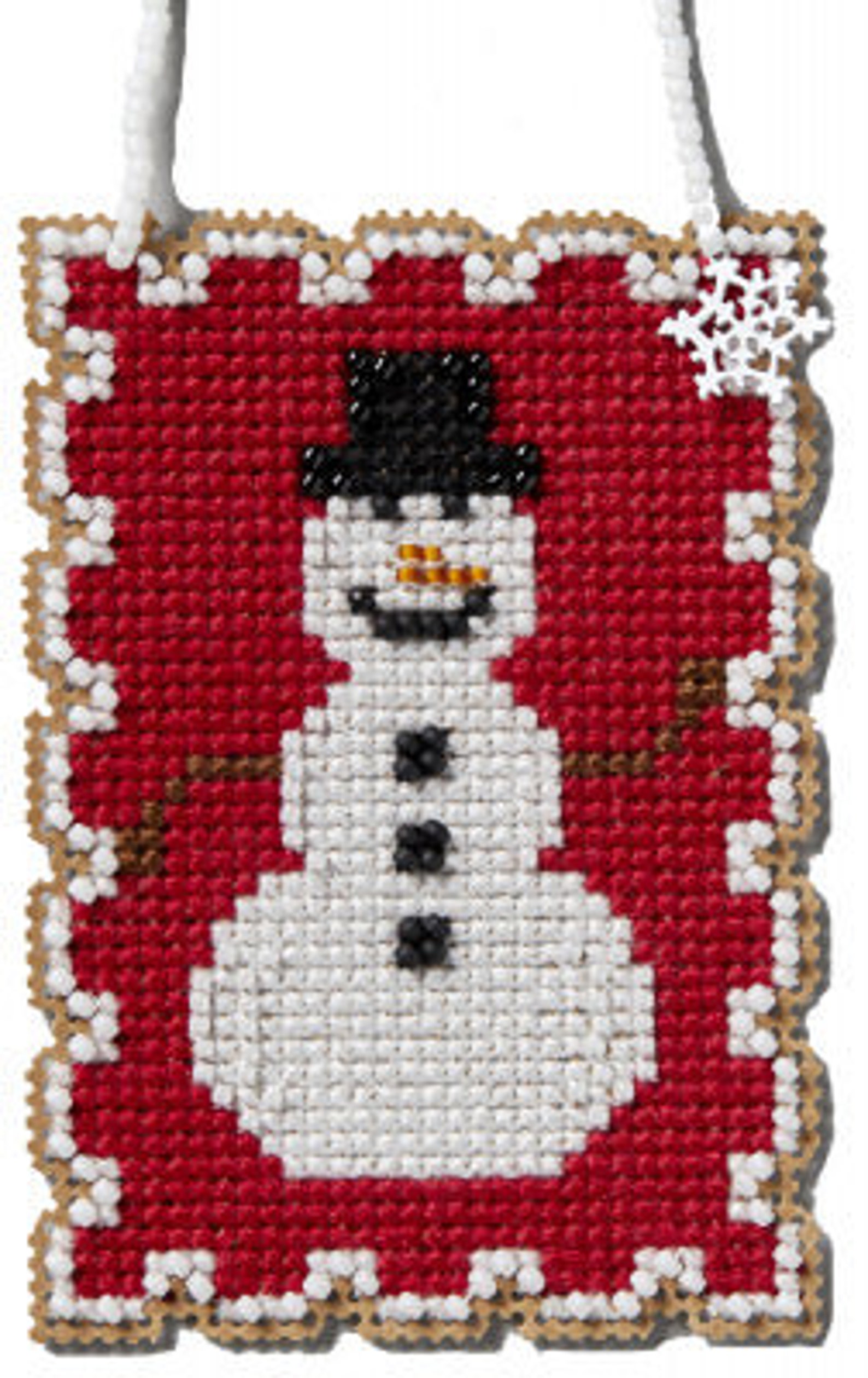 Snowman - Mill Hill - Winter 2024 Holiday Stamp Charmed Ornament - Etsy