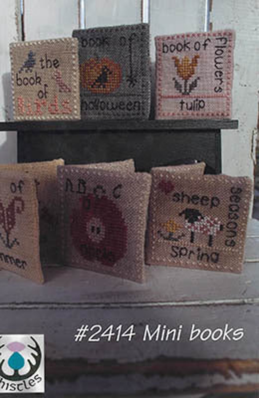 Mini Books - Thistles - Cross Stitch Pattern - Etsy