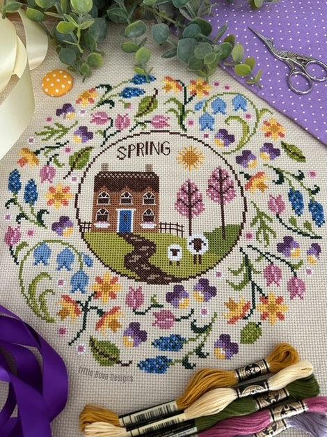 Seasonal Circles - Spring - Little Dove Designs - Cross Stitch Pattern ...