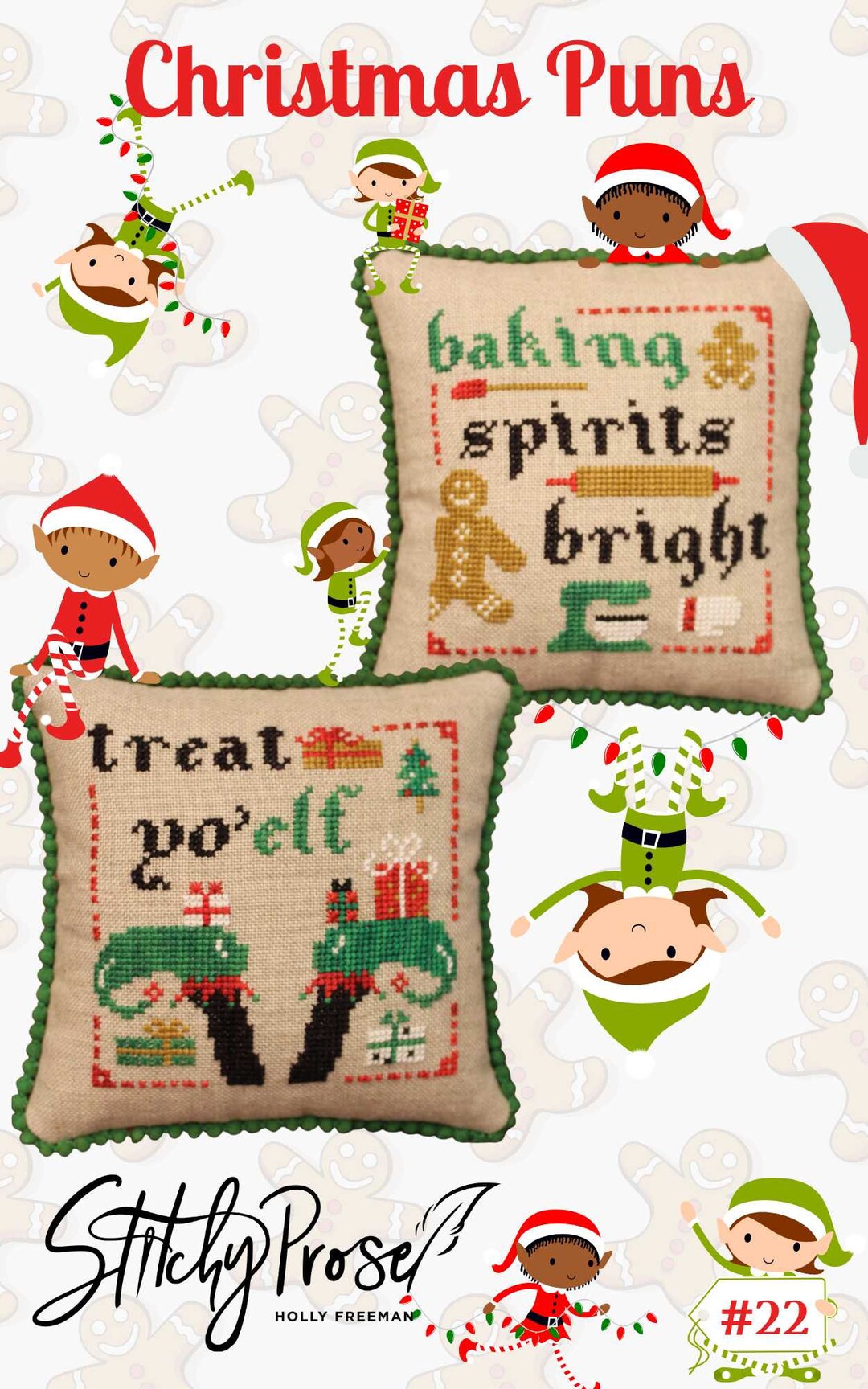 Christmas Puns - Stitchy Prose - Cross Stitch Pattern - Etsy