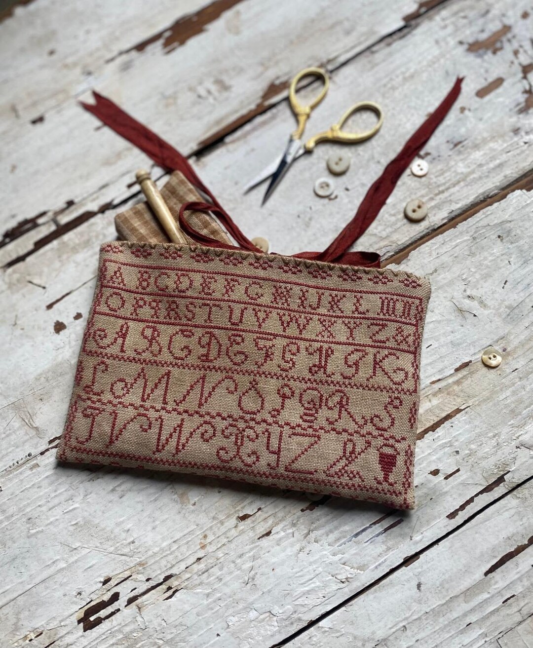 Mary Robards Sampler Pocket Stacy Nash Primitives Cross Stitch Pattern - Etsy