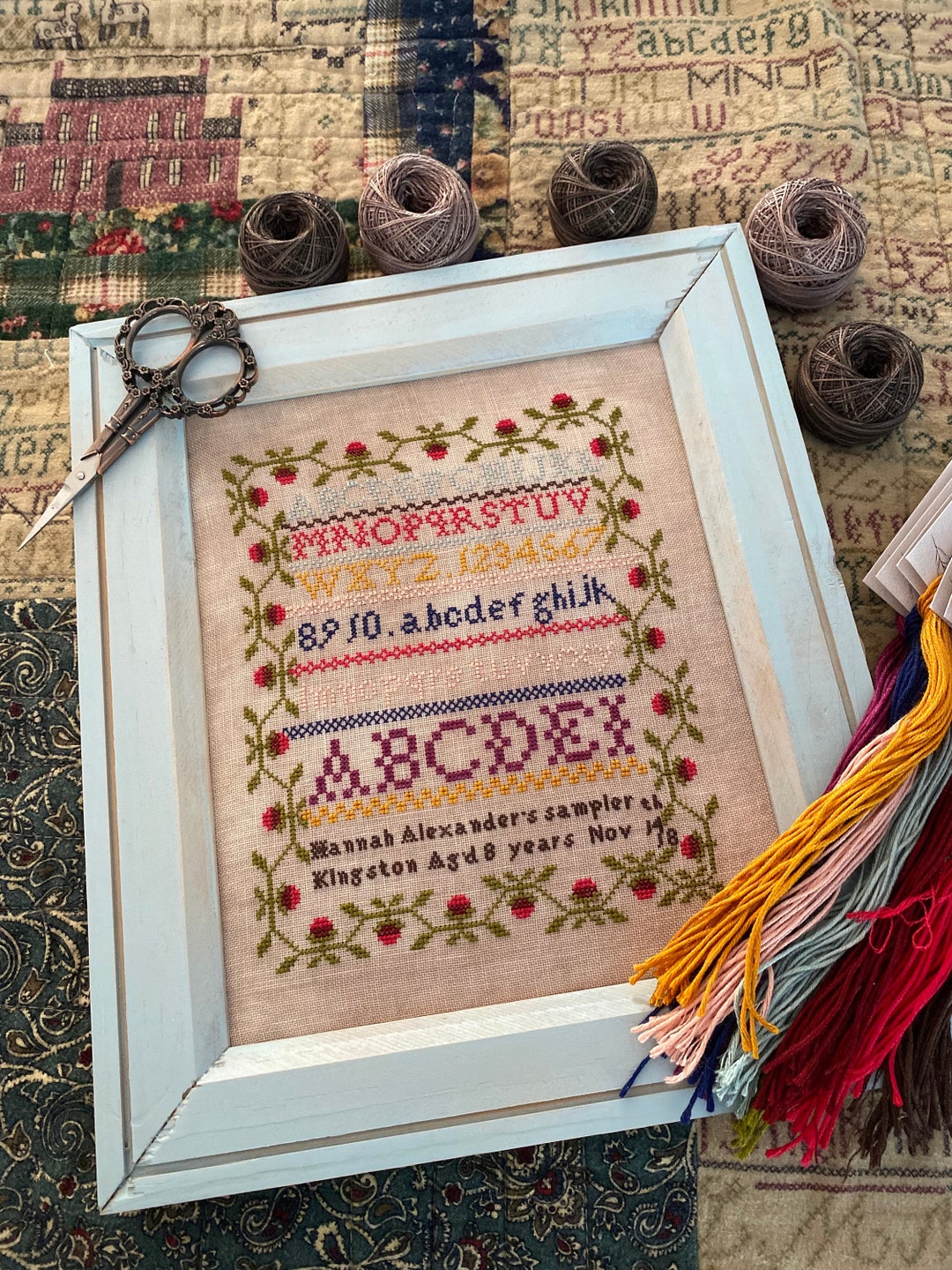 Hannah Alexander, A Sweet Little Sampler - Pansy Patch Quilts and ...