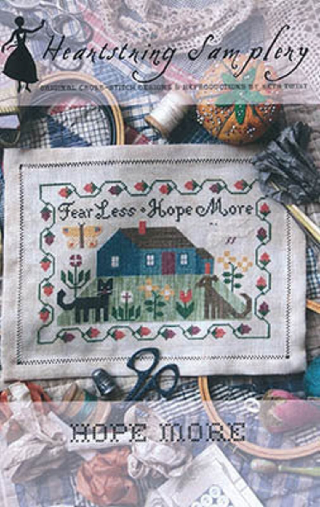 Hope More - Heartstring Samplery - Cross Stitch Pattern - Etsy