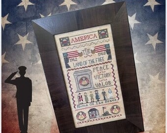Dear Soldier Cross Stitch Pattern by Finally A Farmgirl - Etsy