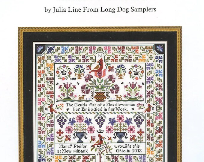 Cardinal Points - Long Dog Samplers/gentle Arts - Cross Stitch Pattern ...