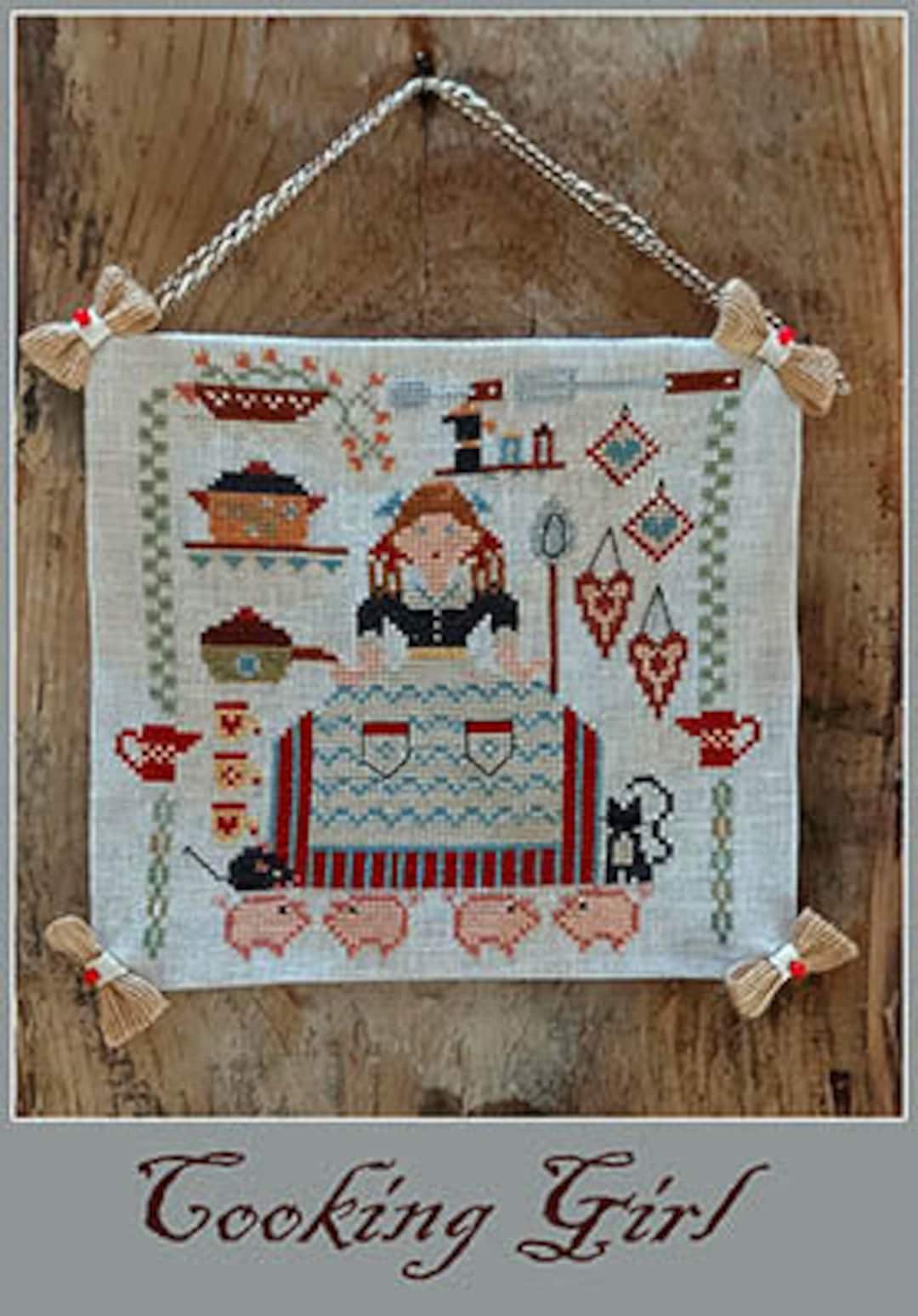 Cooking Girl - Nikyscreations - Cross Stitch Pattern - Etsy