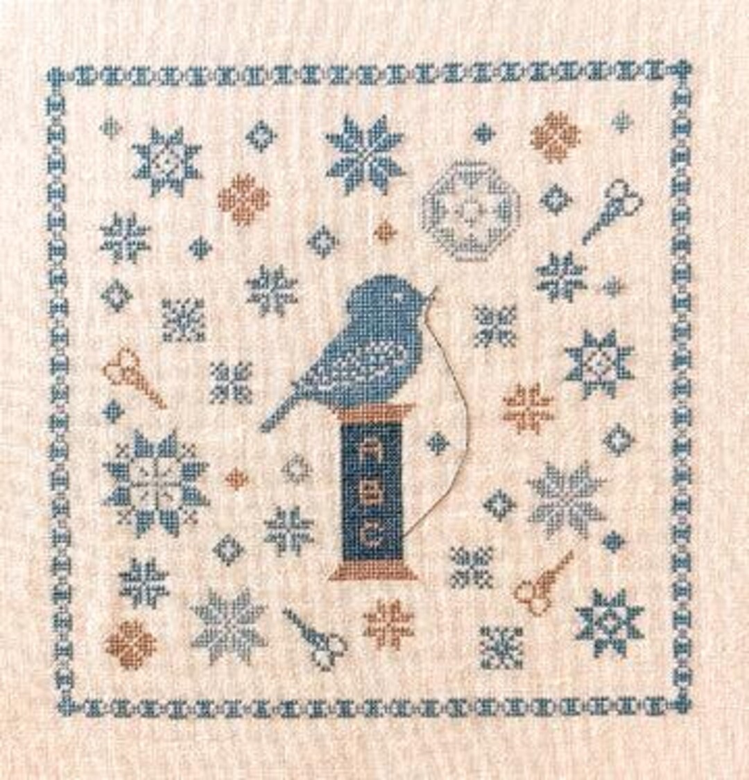 Blue Bird - Couleur D Etoile - Cross Stitch Pattern - Etsy
