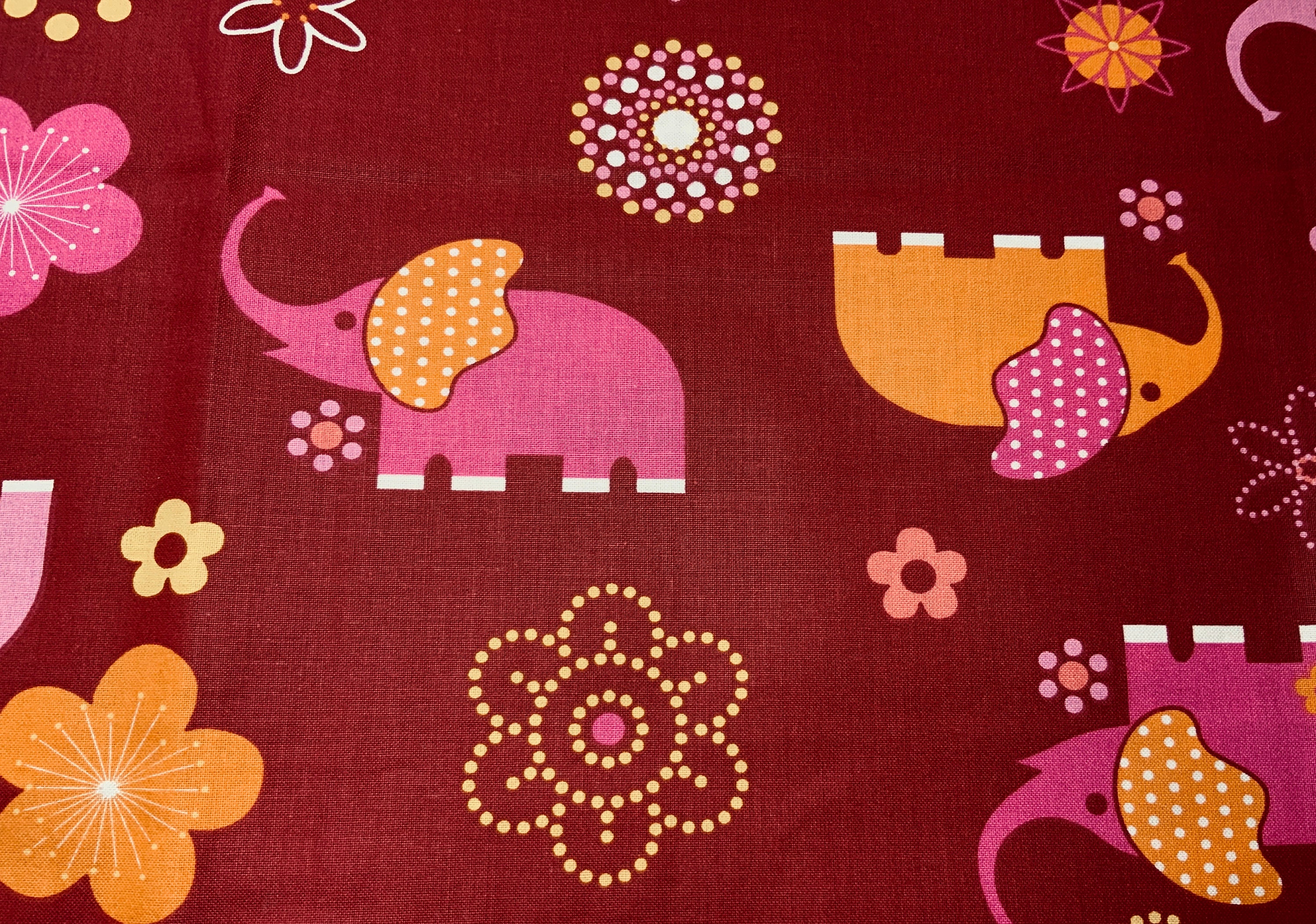 Fabric Package Red With Elephant - Etsy