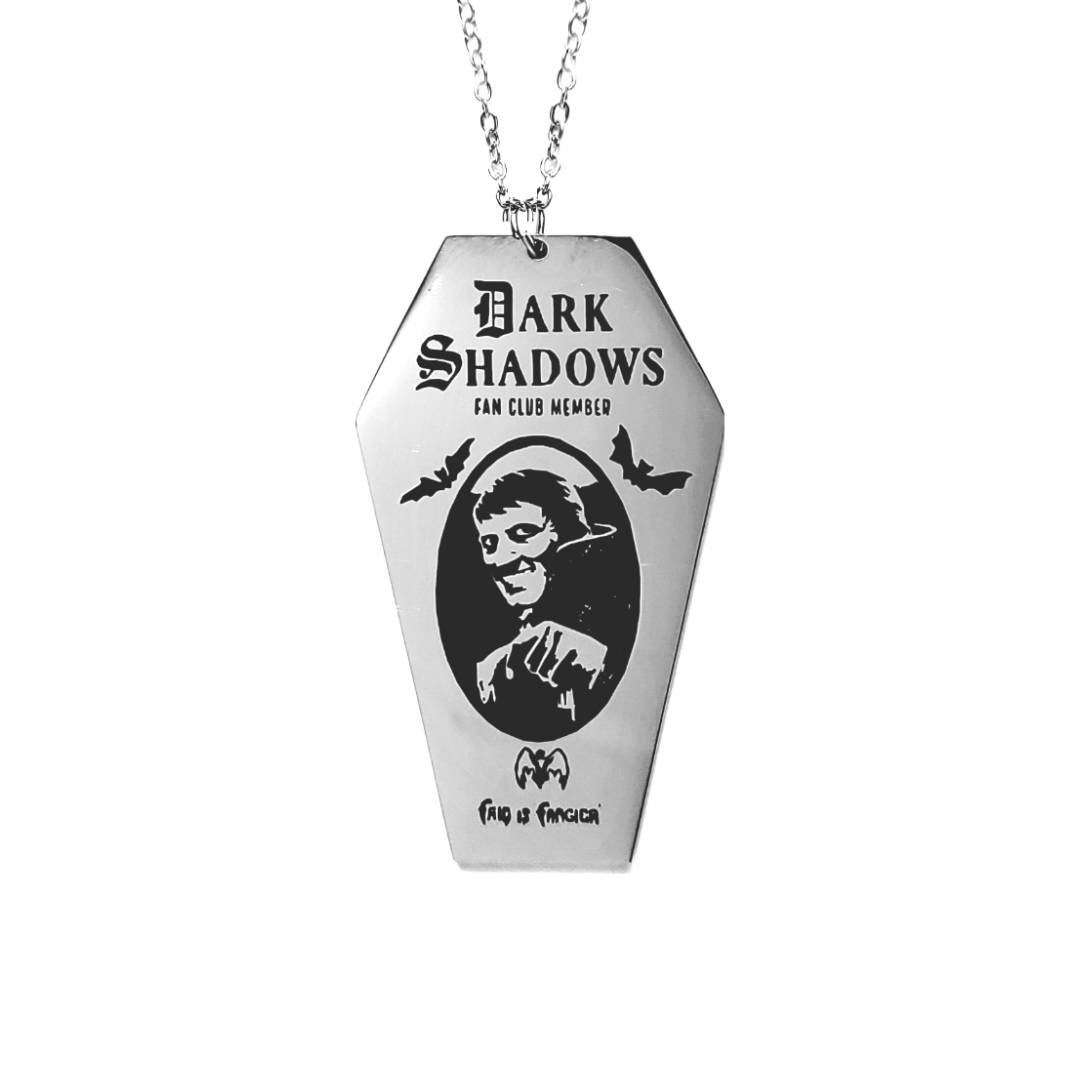 DARK SHADOWS FANCLUB Member Silhouette Barnabas Collins Stainless Steel ...