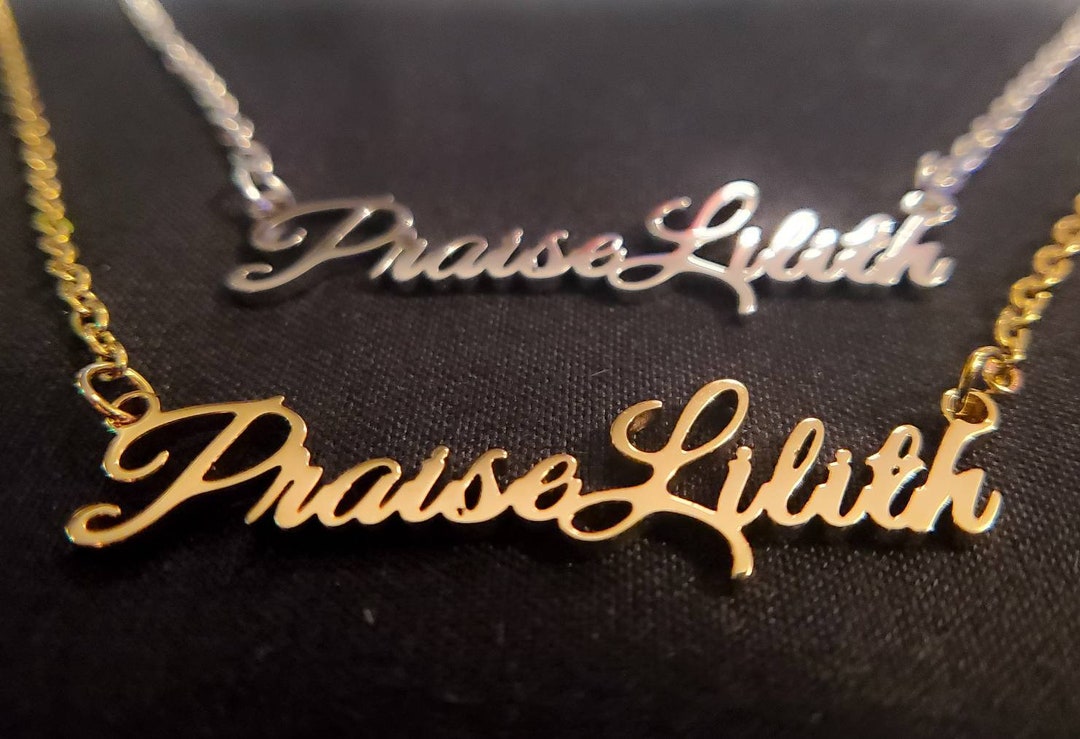 PRAISE LILITH Scroll Pendant Necklace - Etsy