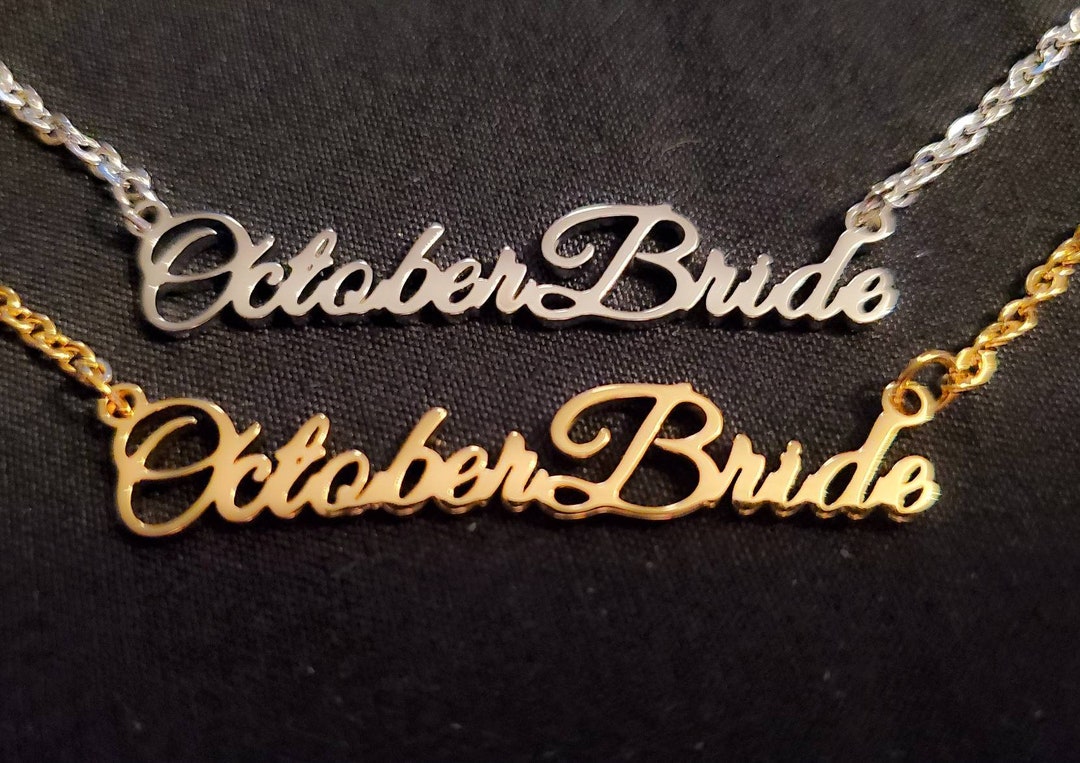 OCTOBER BRIDE Scroll Pendant Necklace - Etsy