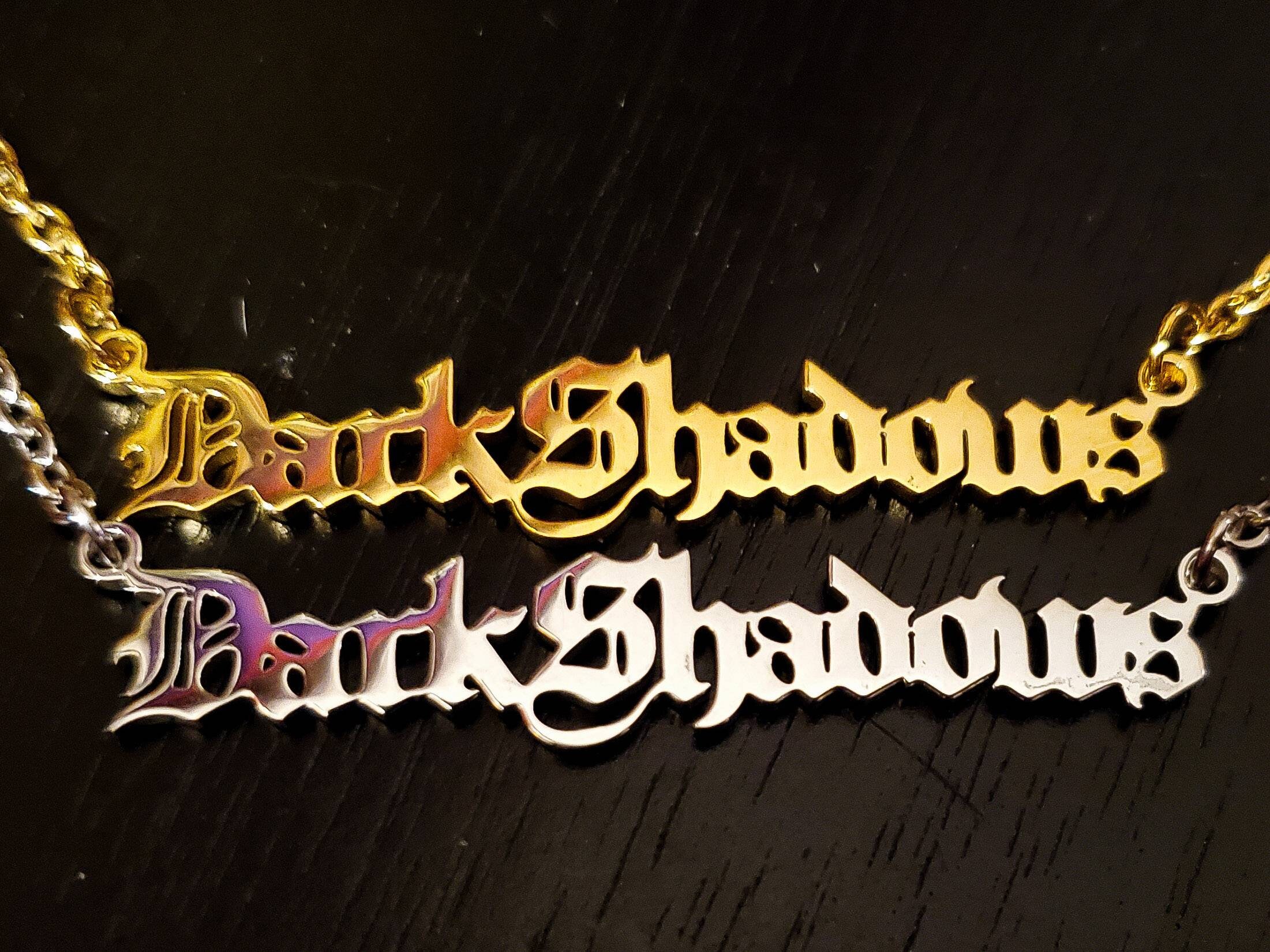 DARK SHADOWS Scroll Pendant Necklace - Etsy