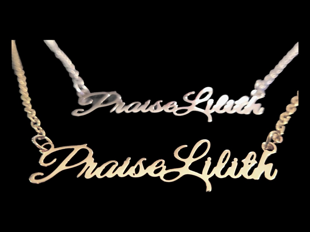 PRAISE LILITH Scroll Pendant Necklace - Etsy