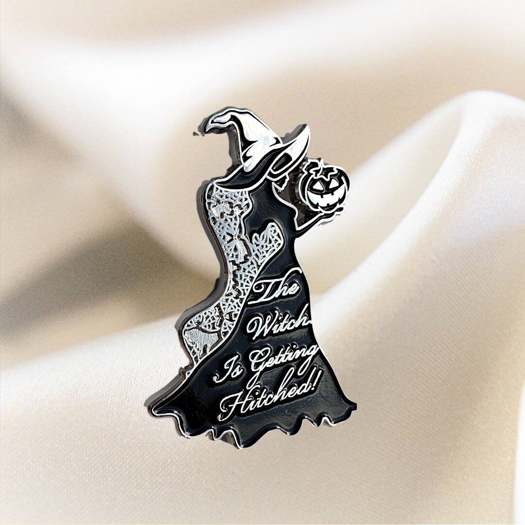 The WITCH is Getting HITCHED Witchy Wedding Enamel Pin - Etsy