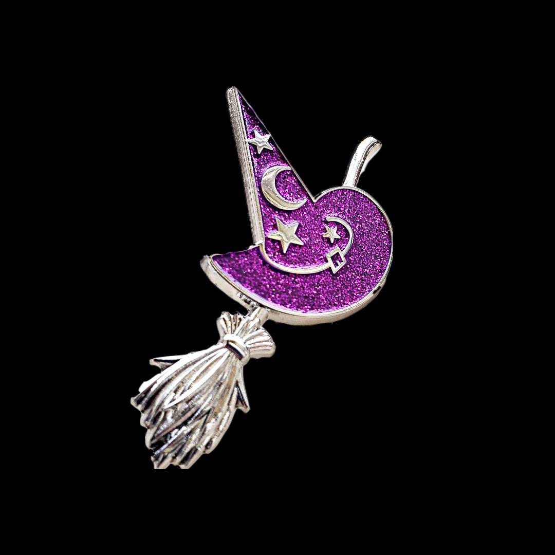 HALLOWEENTOWN Marnie Cromwell Hat & Broom Enamel Pin - Etsy