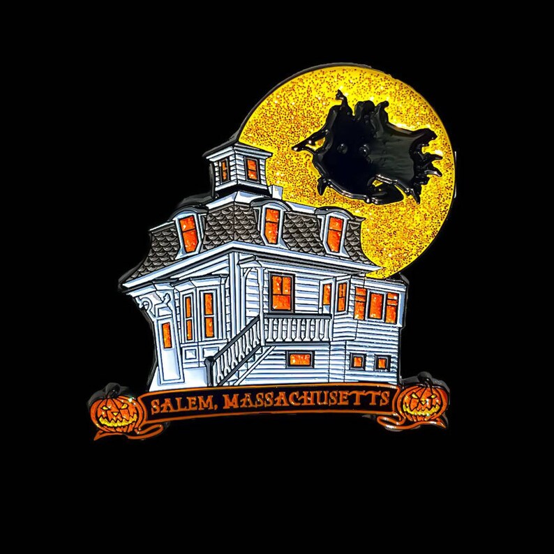 Dennison House HOCUS POCUS Salem MA Enamel Pin | Etsy