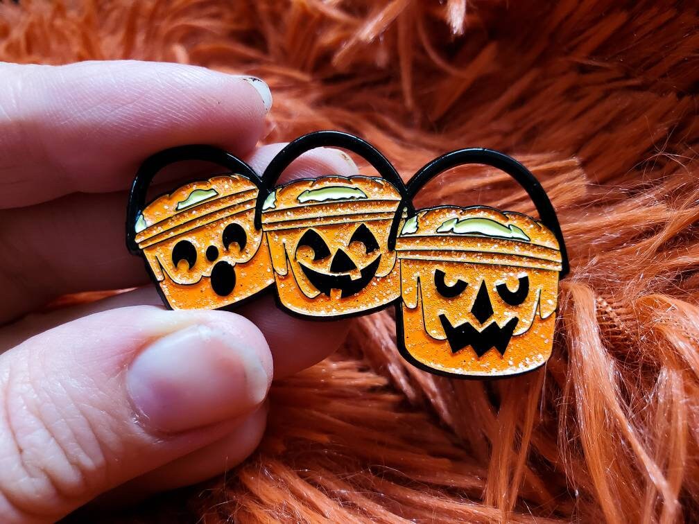 Retro Halloween Happy Meal Buckets Enamel Pin - Etsy