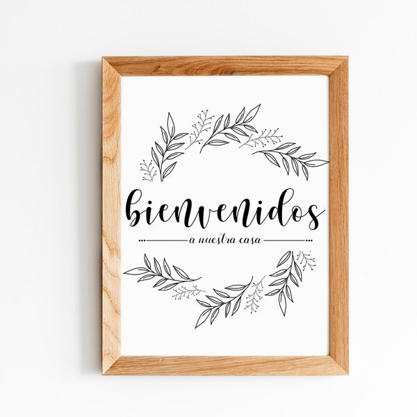 Spanish Welcome Sign - Etsy