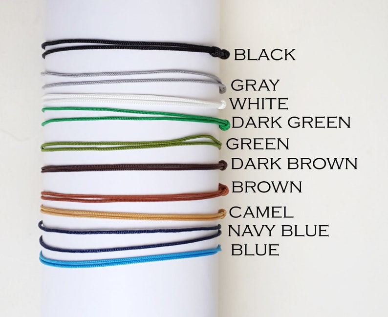 Mens adjustable thin string bracelet Waterproof surfer | Etsy