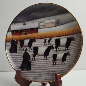 Vintage American Folkart Franklin Mint Collector's Plate "holy Cow" by ...