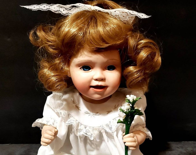 Vintage Ashton Galleries "annie" Porcelain Doll by Barbara Madeja for ...
