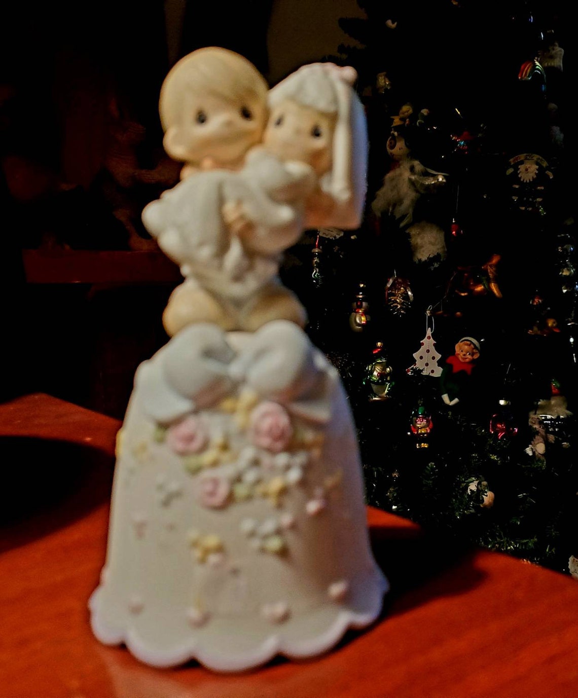 Vintage Precious Moments Wedding Bell With Bride and Groom | Etsy