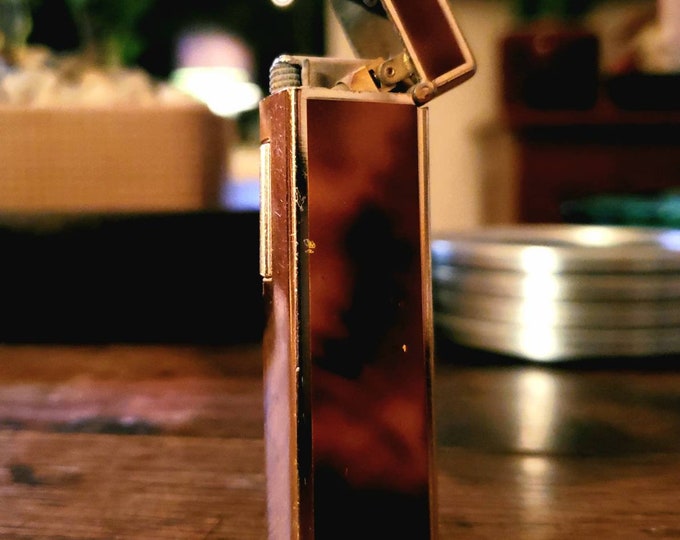 Vintage Japanese Colibri Tortoise Shell 1980s Slim Cigarette Lighter - Etsy