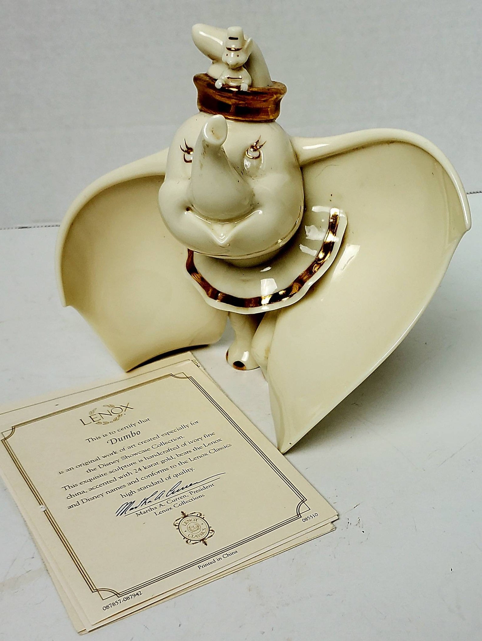 Vintage Lenox Classics Collection Disney's Showcase "dumbo" With ...