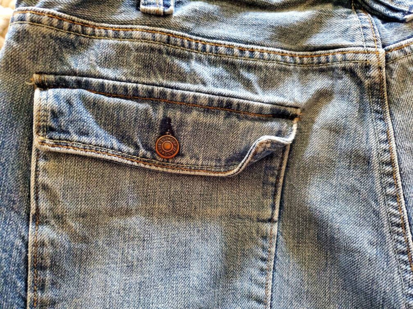 GAP Men's Classic Button Fly Jeans With Flap Over Back Pockets - Etsy