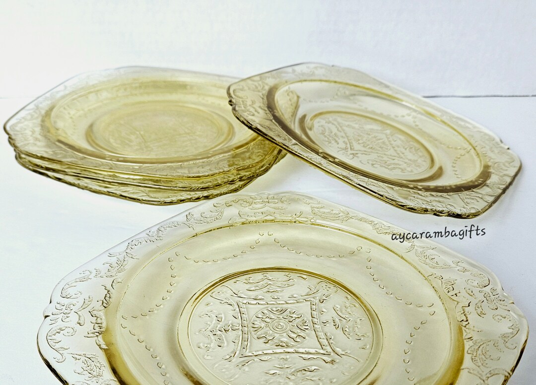 Madrid Amber Bread and Butter 6" Plate by Federal Glass - Etsy