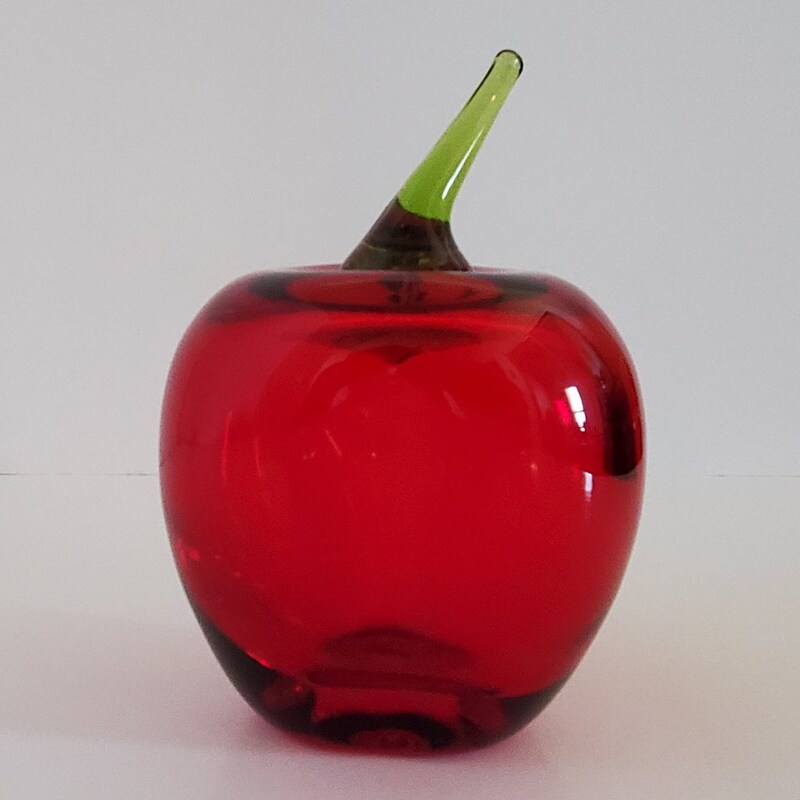 Vintage Glass Apples - Etsy