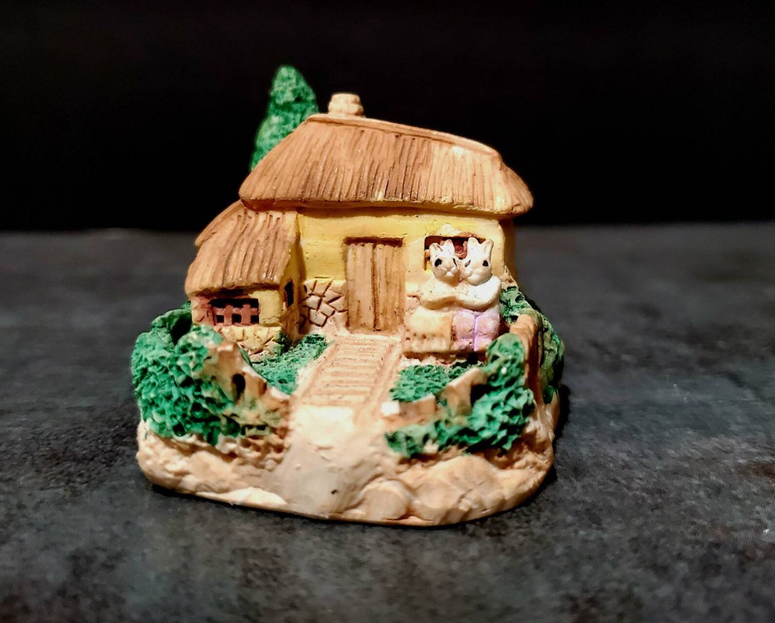 Vintage Bunny Rabbit Cottage Figurine - Etsy
