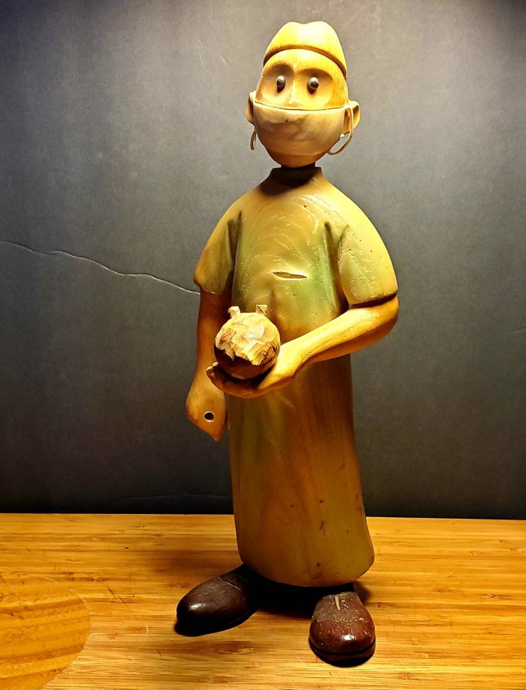 Vintage Römer Wood Carved Doctor Figurine – Italian Folk Art, 12" - Etsy
