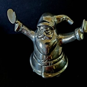 Vintage Christmas Decor: Silver Santa Claus Statue Polished - Etsy