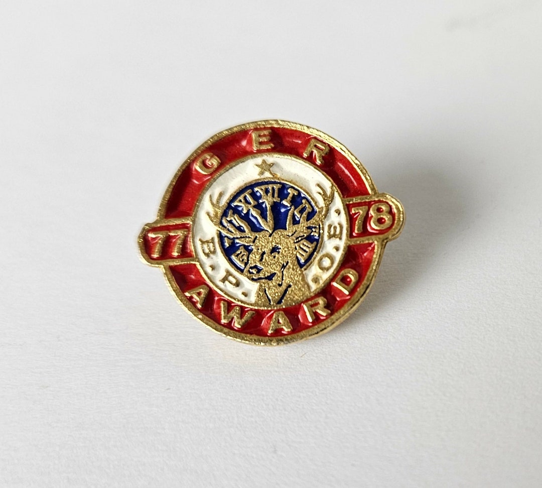 Vintage Elks Lodge GER Award Lapel Collector's Pin Grand Exalted Ruler ...