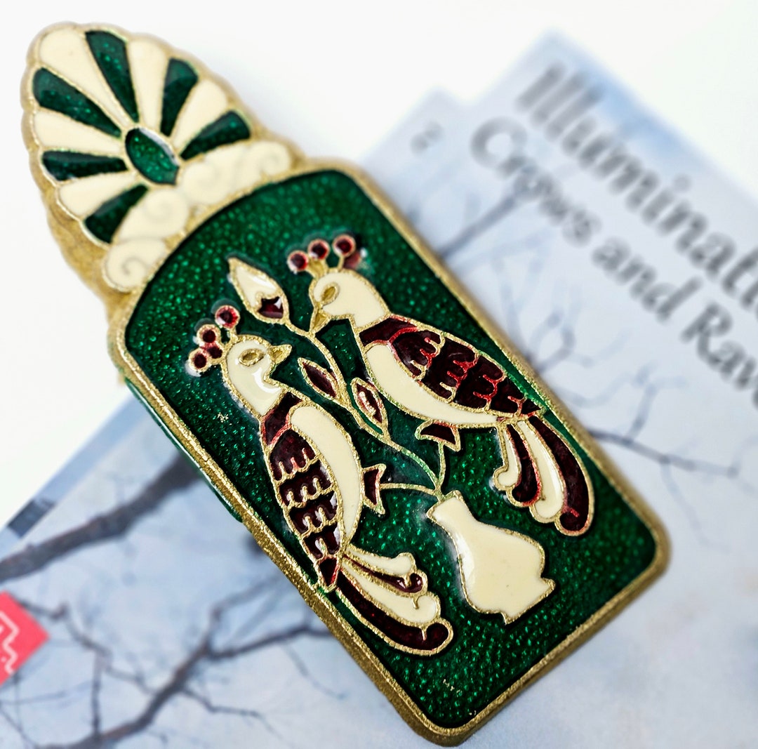 Antique Art Deco Norwegian Viking Enameled Brass Paperclip Featuring ...