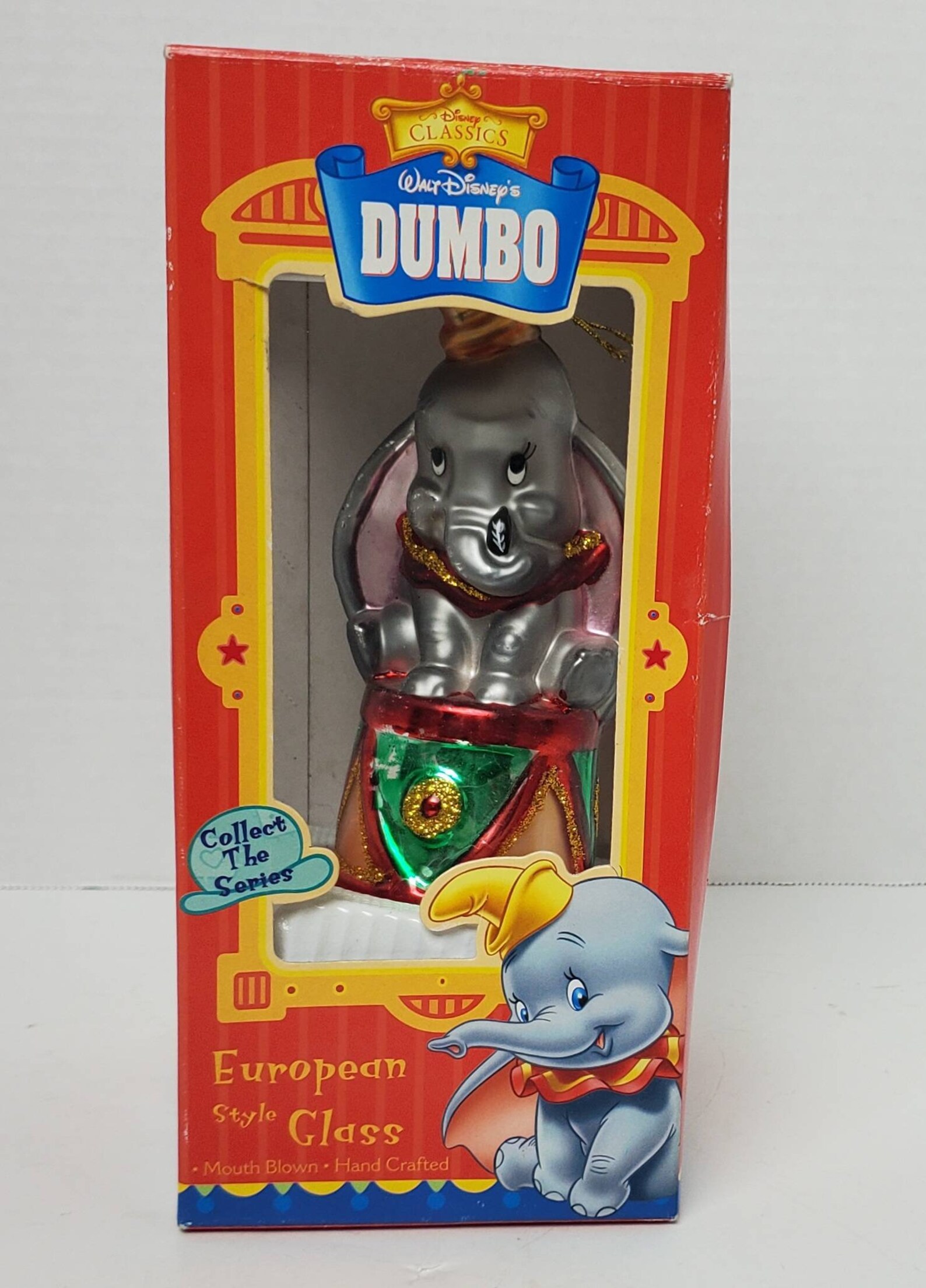 Vintage Walt Disney's "dumbo" Santa's Best European Mouth Blown Hand ...