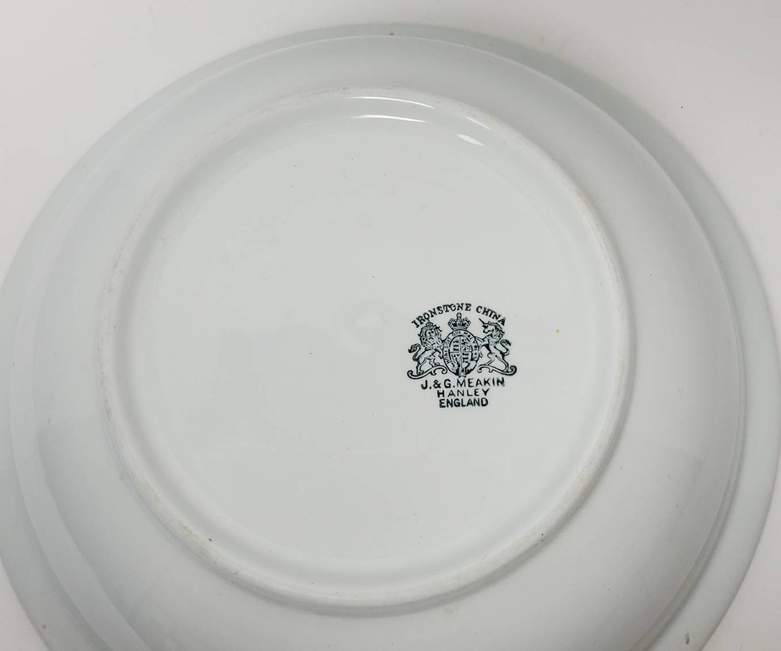 Vintage J &G Meakin Hanley England Large White Ironstone - Etsy