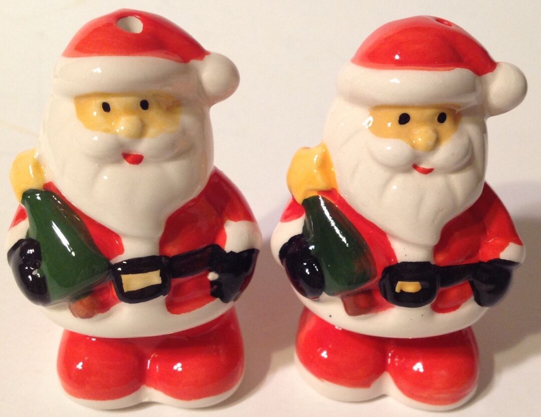 Santa Claus Salt & Pepper Shakers - Etsy