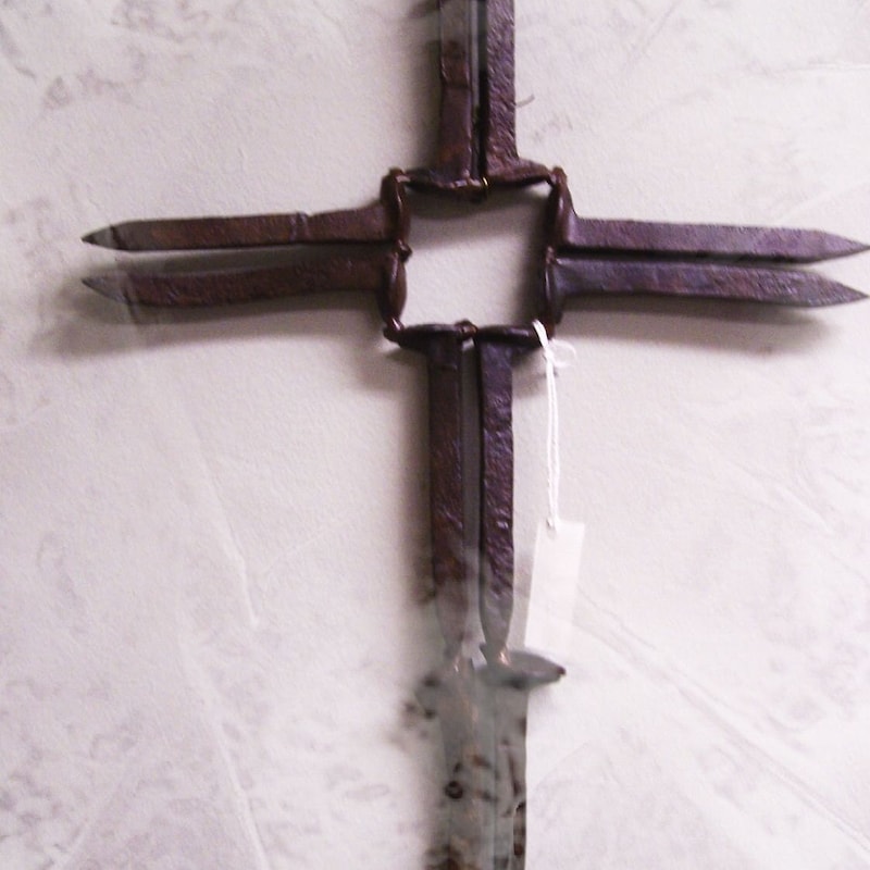 Railroad Spike Cross - Etsy